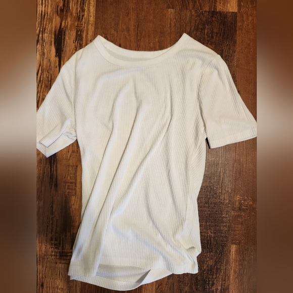 Tops | Basic White Sheer Tshirt | Poshmark
